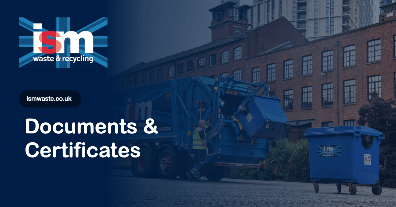 Documents and Certificates | ISM Waste & Recycling